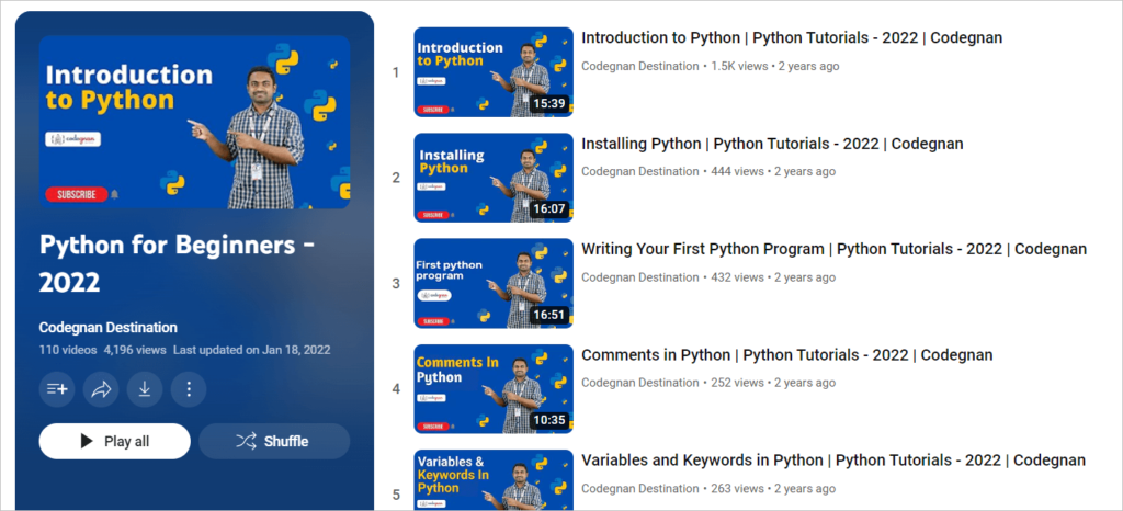 9 Best Python YouTube Channels to Learn Python Programming [Updated]