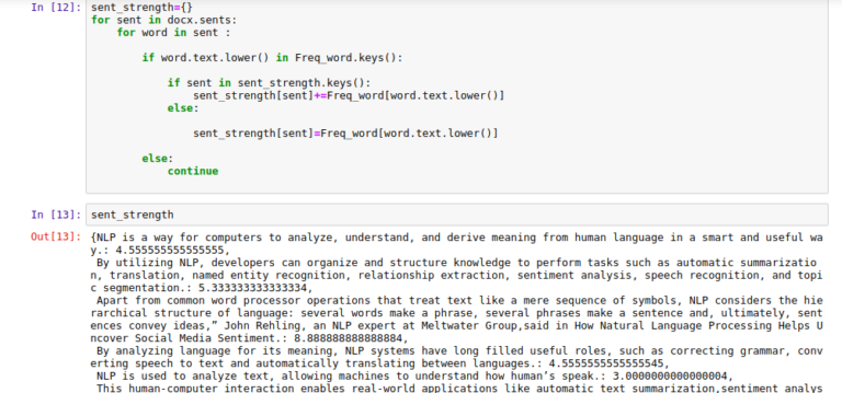 Text Summarization in Python With spaCy Library - Present Slide